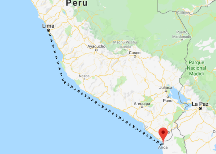 De El Callao para Árica - Chile :: Os-mares-que-naveguei-as-terras-que ...